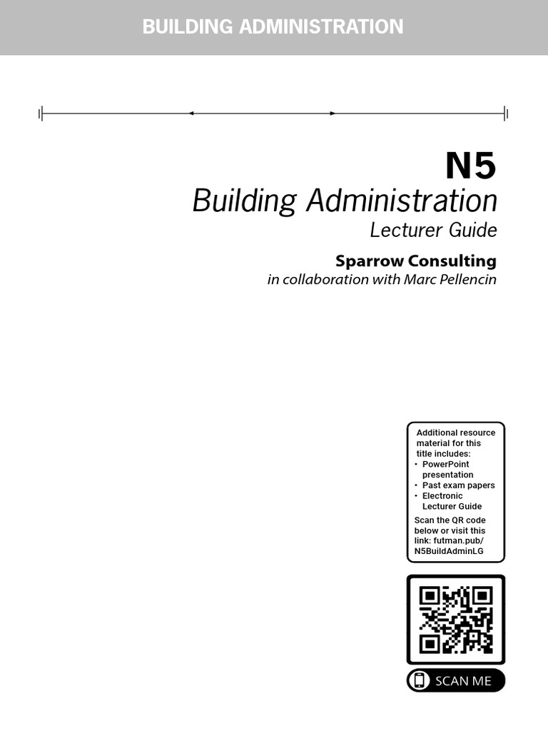 N5 Building Administration Lecturer Guide | PDF | Concrete | Brick