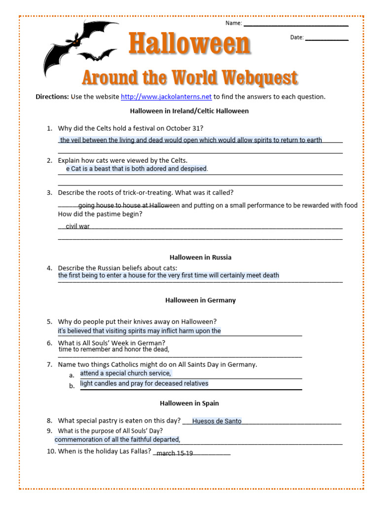 Kami Export - Trae Student - HalloweenAroundTheWorldWebquest | Download ...