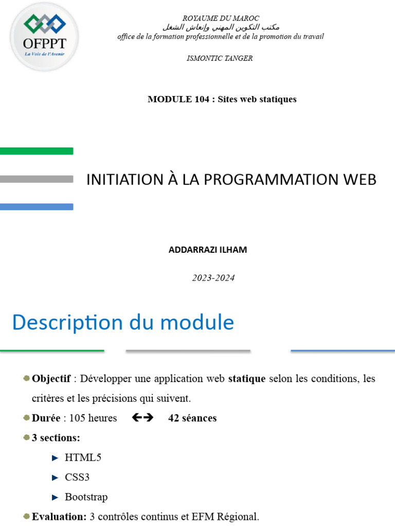 Introduction à la programmation web | PDF | Internet | Internet et Web