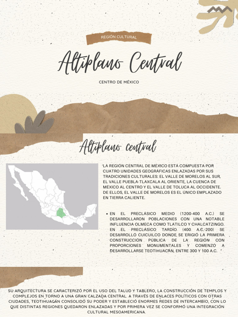 Altiplano Central | PDF | Mesoamérica | Pueblos Indígenas de las Américas