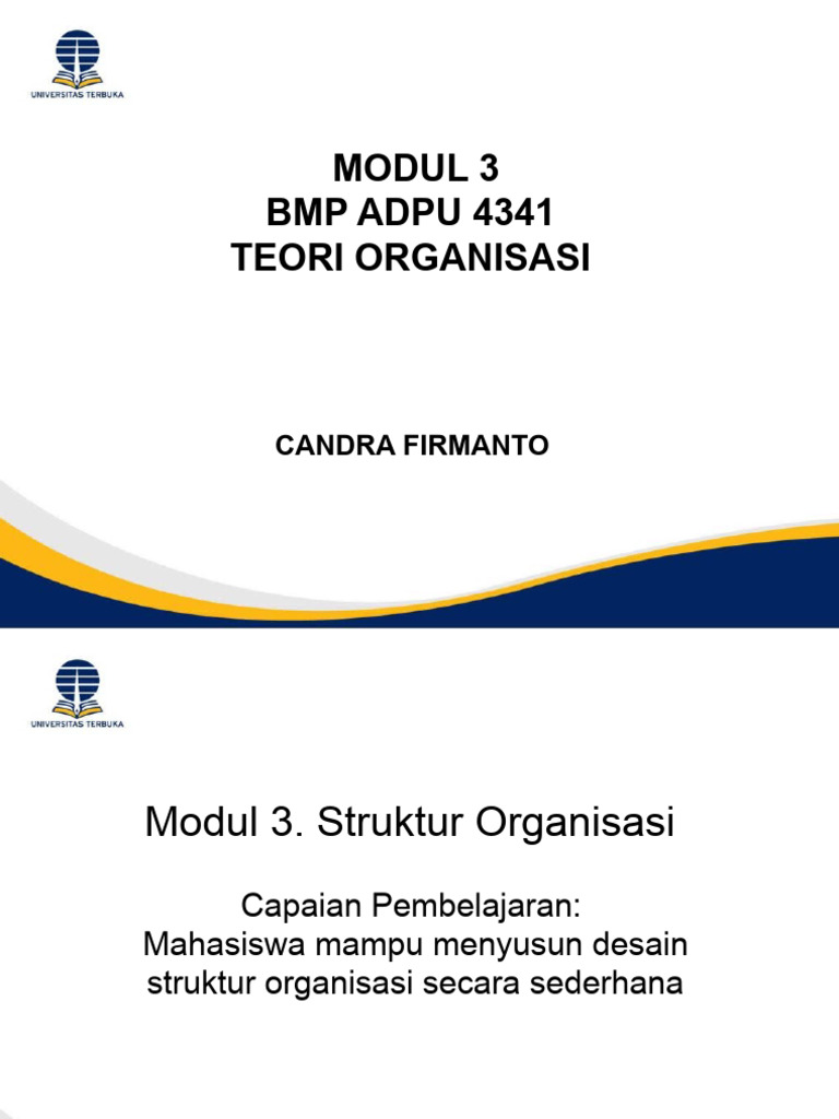 Struktur Organisasi-Modul 3 | PDF