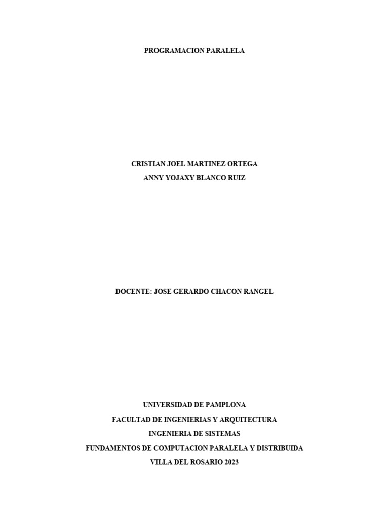 Programacion Paralela | PDF | Red neuronal artificial | Directorio (Computación)