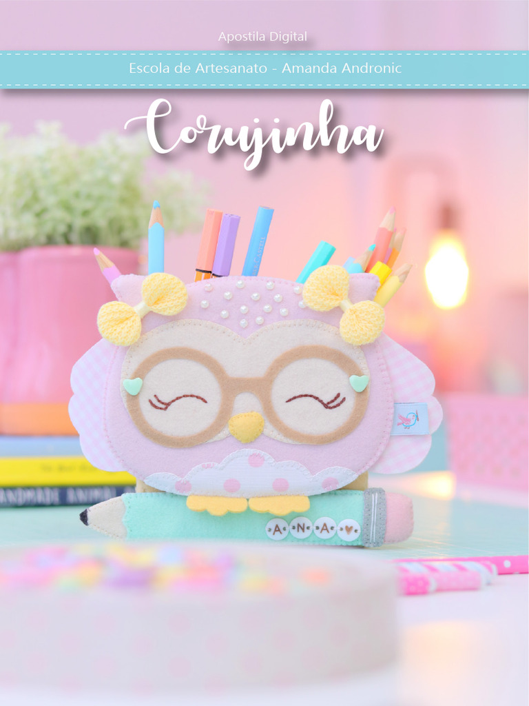 MARCADOR DE PÁGINAS CORUJINHA - AMANDA ANDRONIC - COM SENHA - Unlocked ...