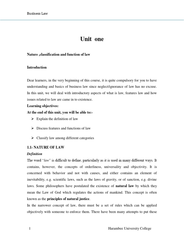 Business Law Module | PDF