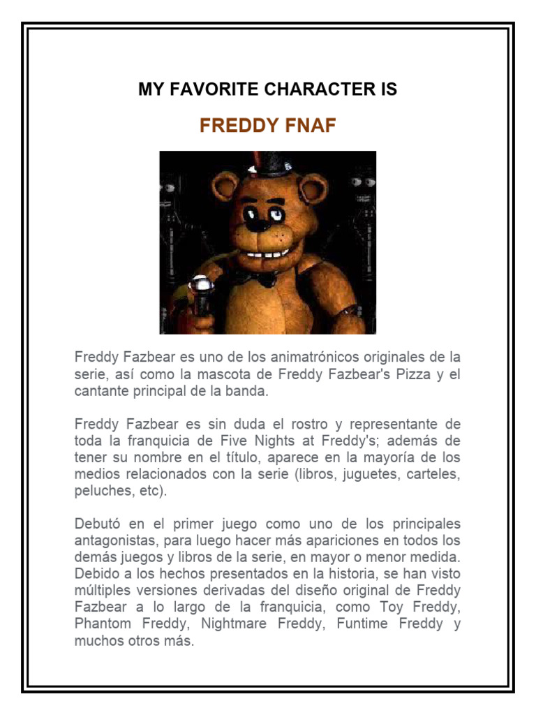 Freddy Fnaf | PDF