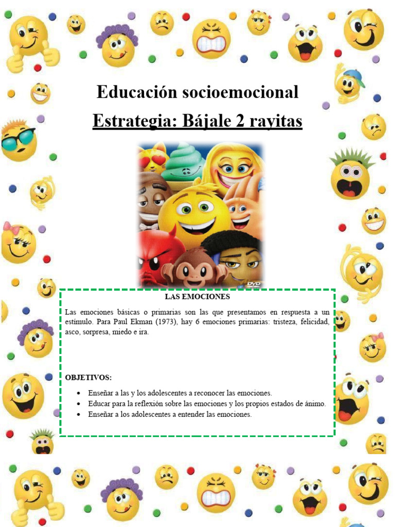 Actividad Socioemocinal | PDF | Las emociones | Inteligencia emocional