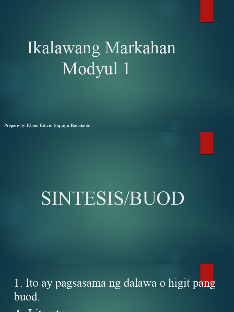 Quarter 2-Modyul 1 Piling Larang | PDF