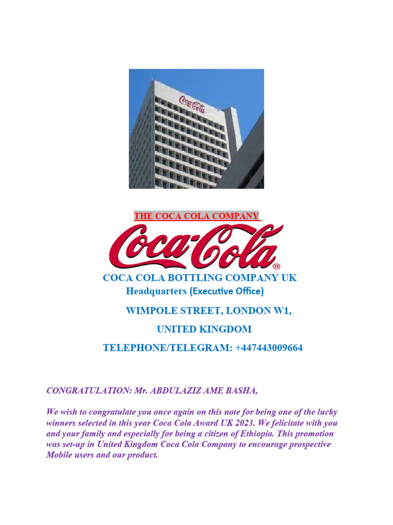 Dispatch Details From Coca Cola | PDF | Ethiopia | The Coca Cola Company
