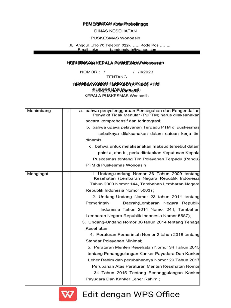SK Tim Pandu PTM | PDF