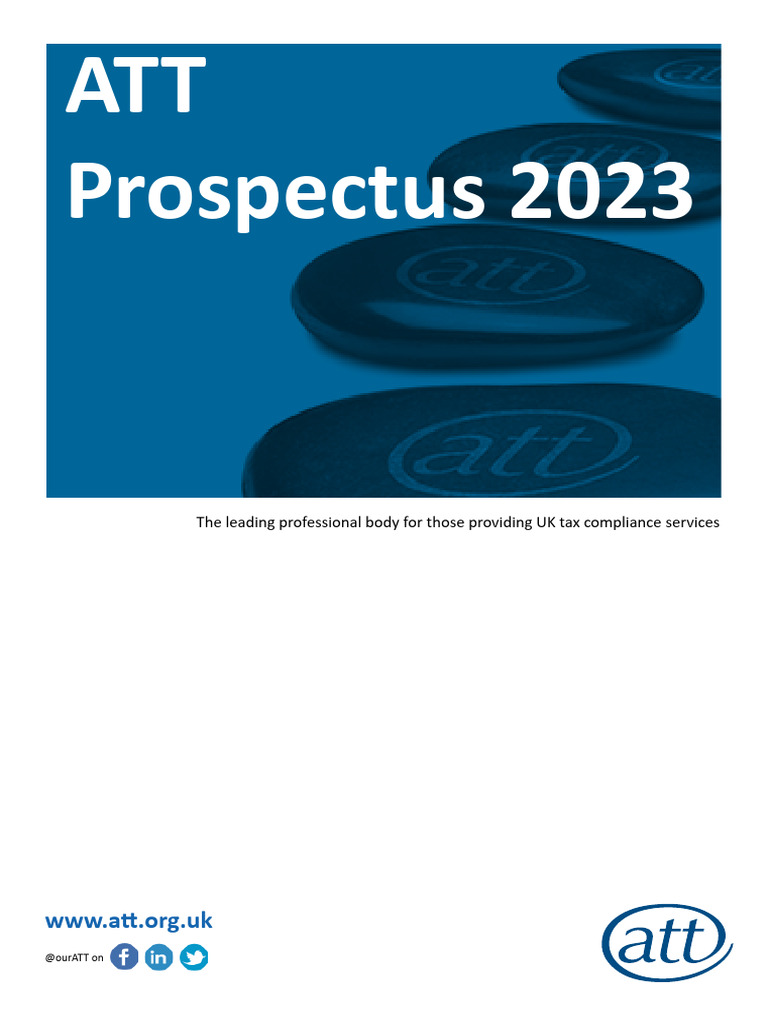 ATT Prospectus 2023 Overview | PDF | Accountant | Taxes