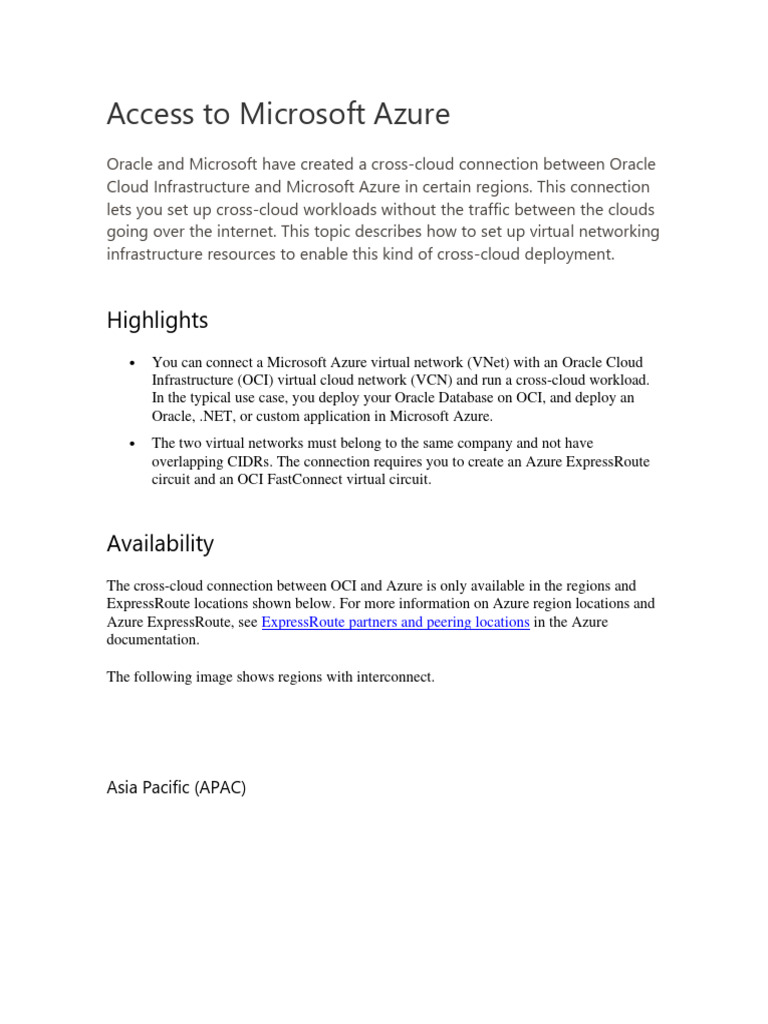 Access Microsoft Azure | PDF | Microsoft Azure | Ip Address