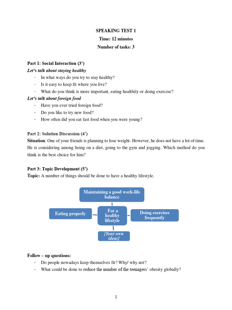 2023 - B2 - Speaking Tests | PDF | Tourism | Foreign Language