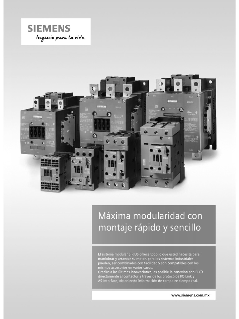 Catalogo Siemens Contactores 2021 | PDF