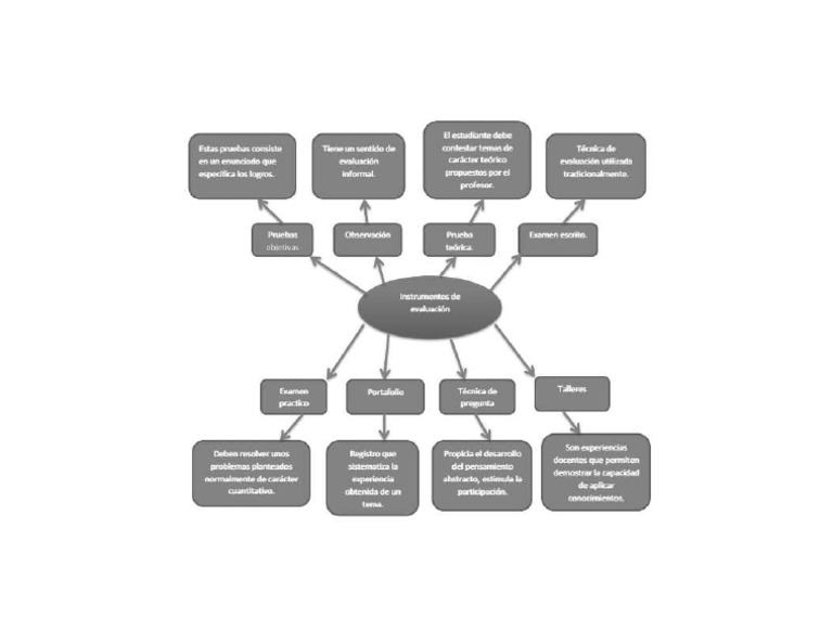Mapa Conceptual Instrumentos de Evaluacion | PDF