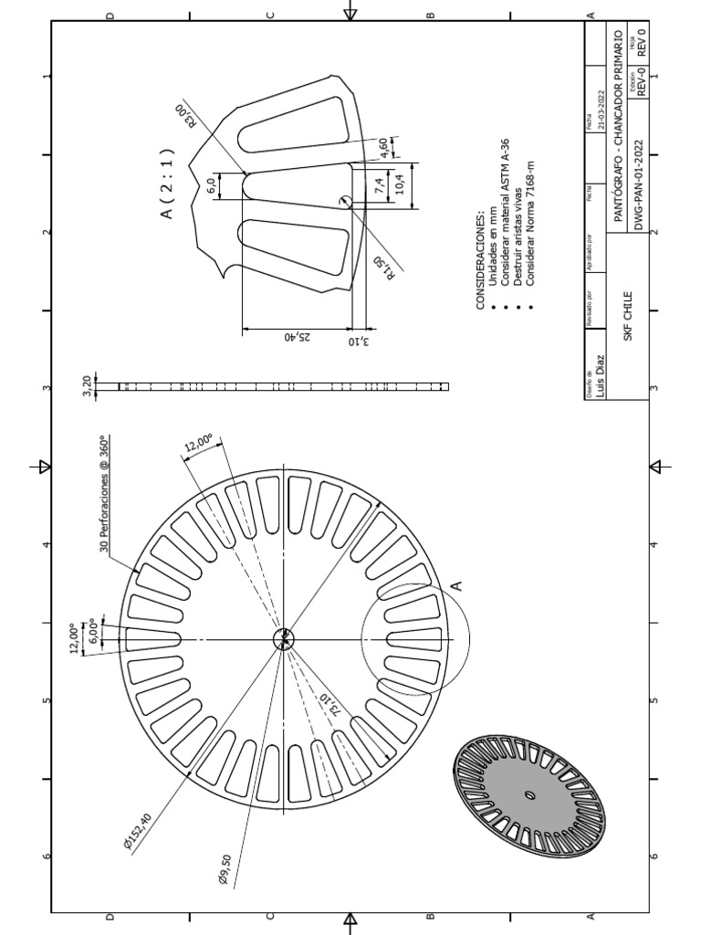 Plano Pantografo (Rev 0) | PDF