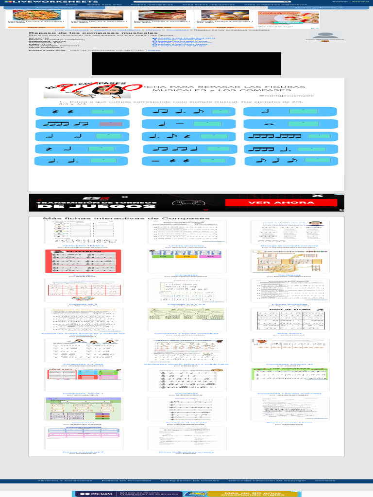 Ejercicio de Repaso de Los Compases Musicales | PDF