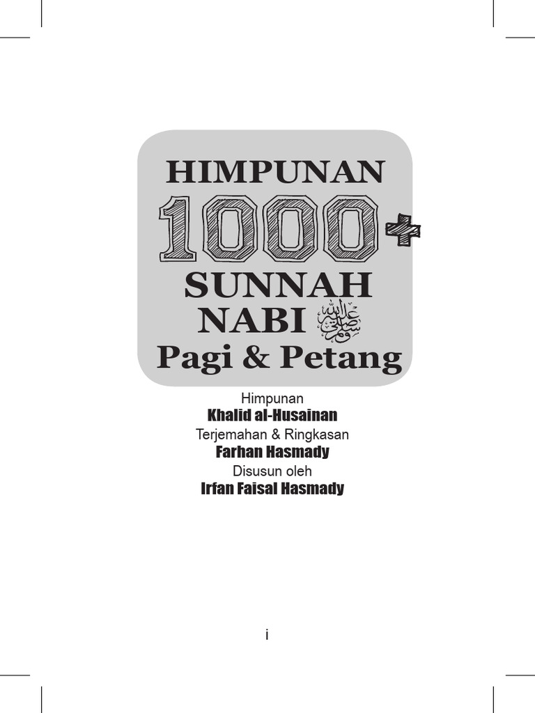 Himpunan Sunnah 1000+ Sunnah Nabi | PDF