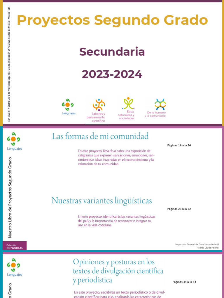 Proyectos Secundaria Segundo Grado | PDF