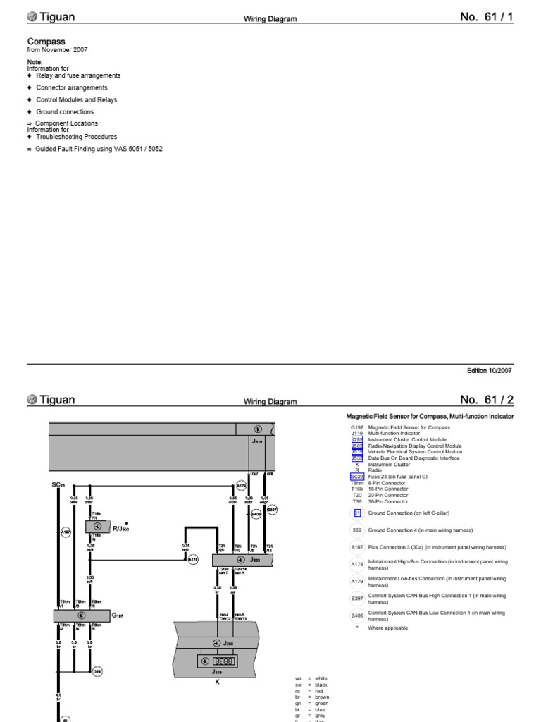 Compass: Wiring Diagram | PDF | Electromagnetism | Electronics