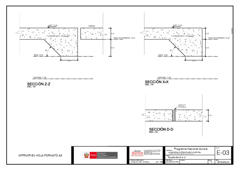 Nivelación y compactación-E03-DETALLES CONSTRUCTIVOS F | PDF