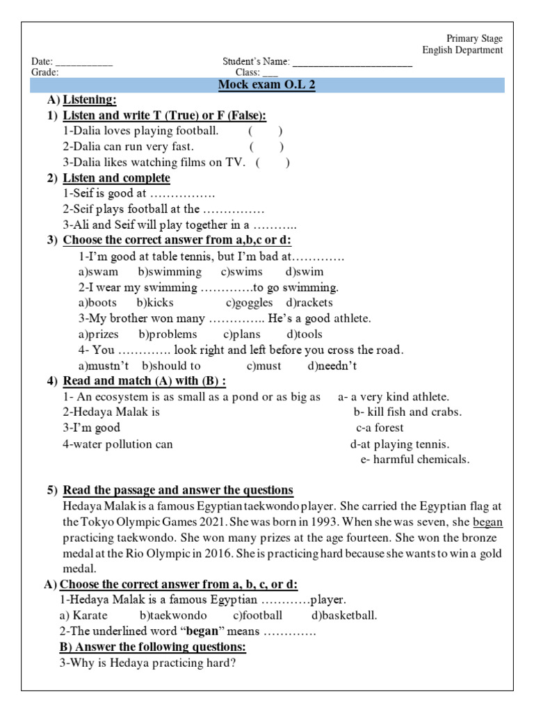 silsN@20242023-10-301698658867Mock Exam OL 2 Y5 C1 | PDF silsN@20242023-10-301698658867Mock Exam OL 2 Y5 C1 | PDF