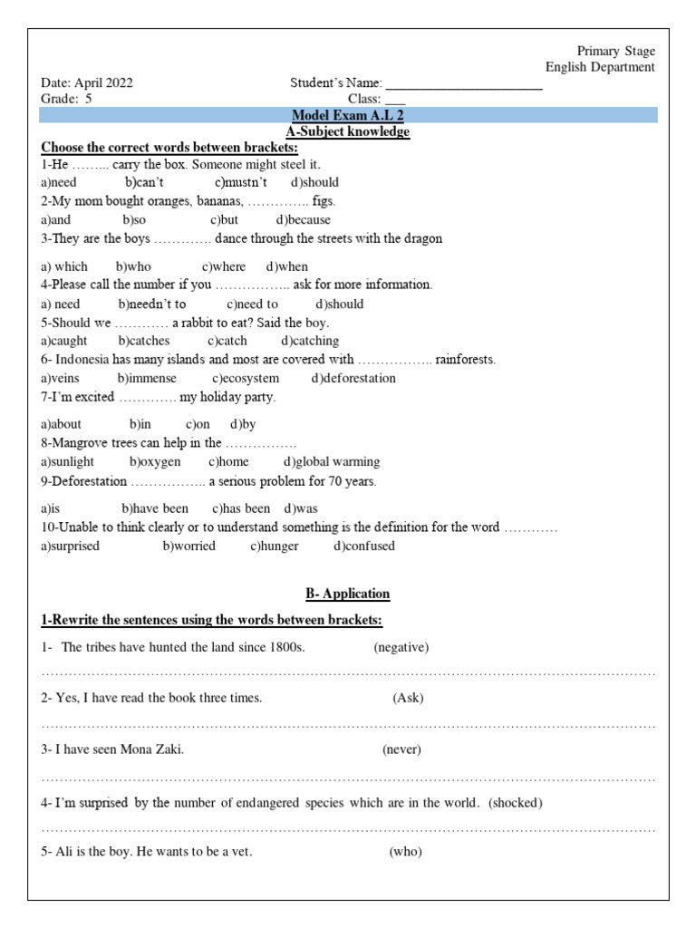 silsN@20242023-11-021698929218Mock Exam 2 A.L Y5 C1 | PDF | Waste ... silsN@20242023-11-021698929218Mock Exam 2 A.L Y5 C1 | PDF | Waste ...