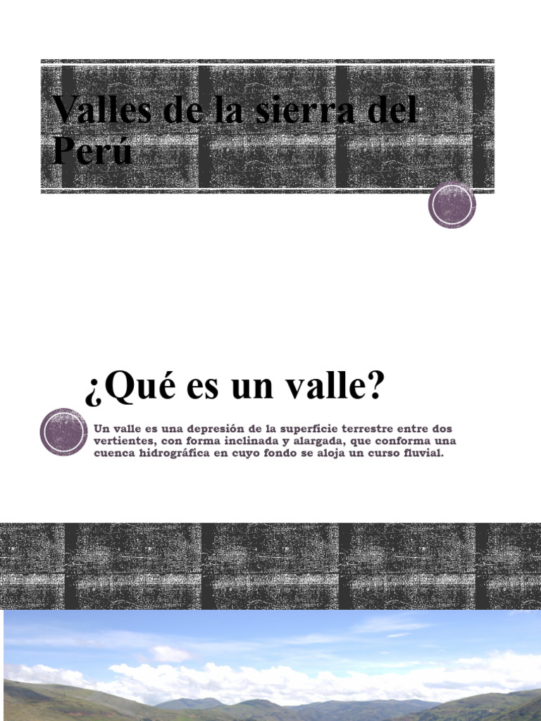 Valles de La Sierra Del Perú | PDF