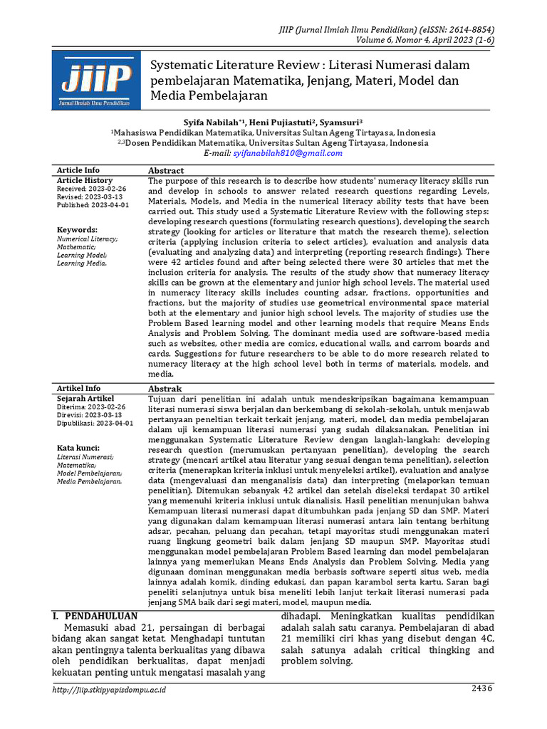 1448-Article Text-13073-1-10-20230401 | PDF | Behavior Modification | Learning