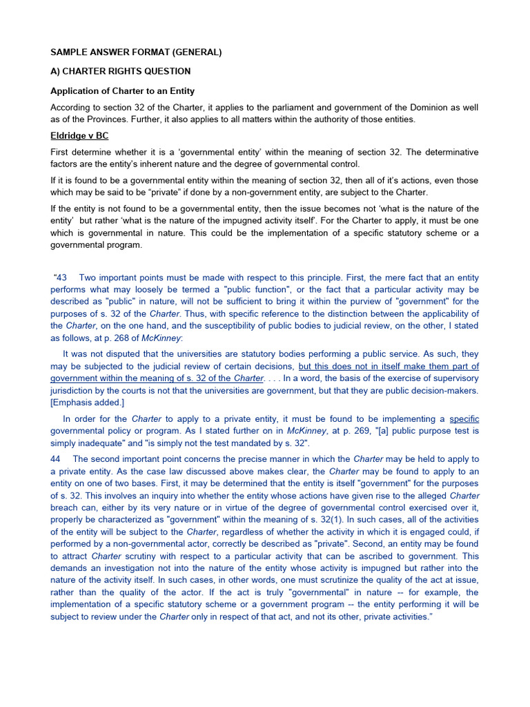 Consit Sample Model Answer Format For Both Twpes of Questions | PDF ...