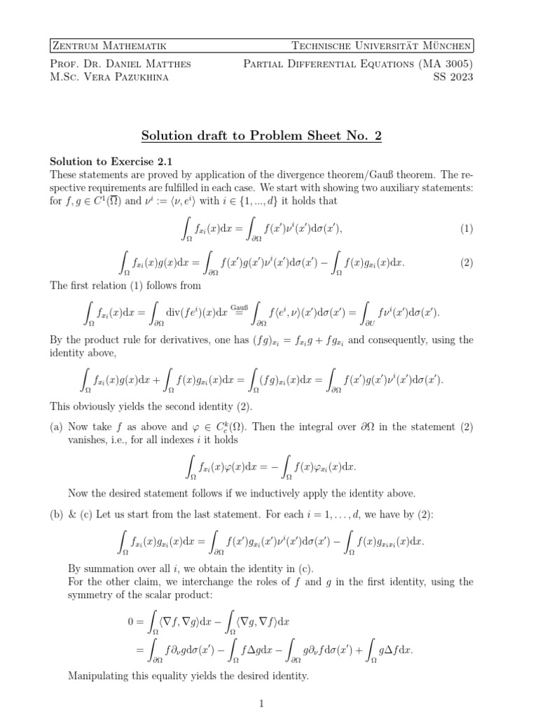 Solution 2 | PDF | Differential Equations | Calculus