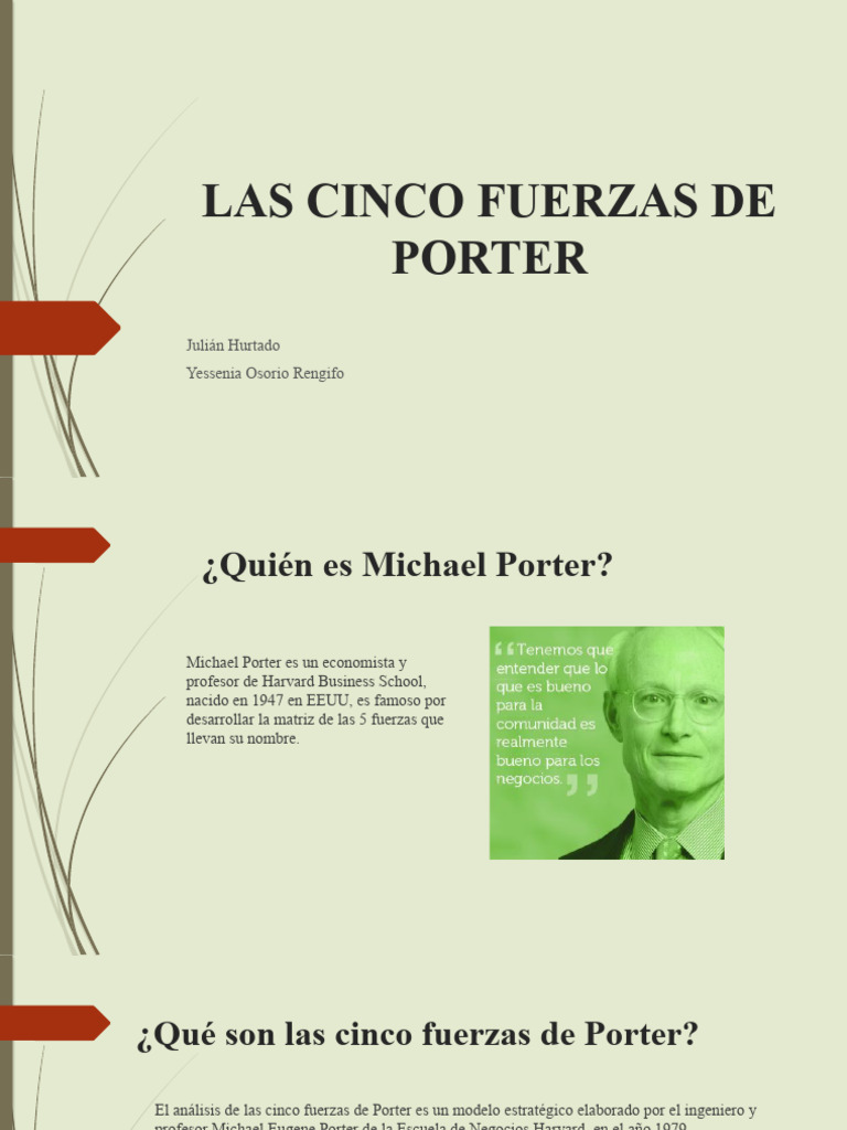 Las Cinco Fuerzas de Porter | PDF | Procesos de negocio | Marketing
