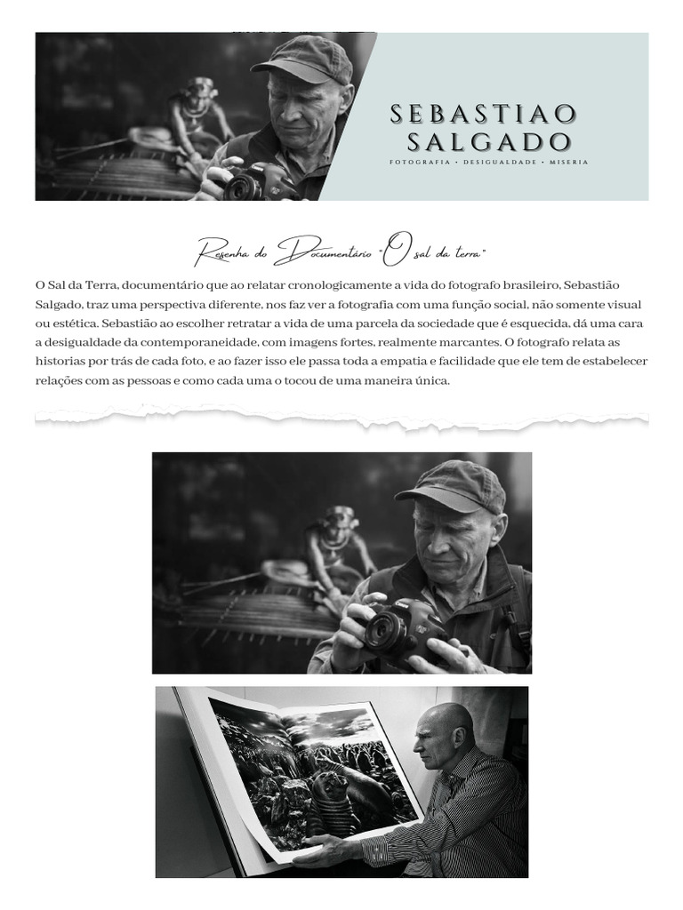 Sebastiao Salgado | PDF | Documentário