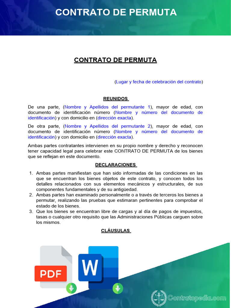Contrato-de-permuta | PDF