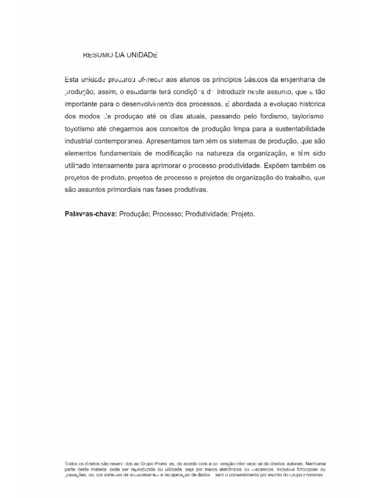 Introdução à Engenharia De Produção Pdf