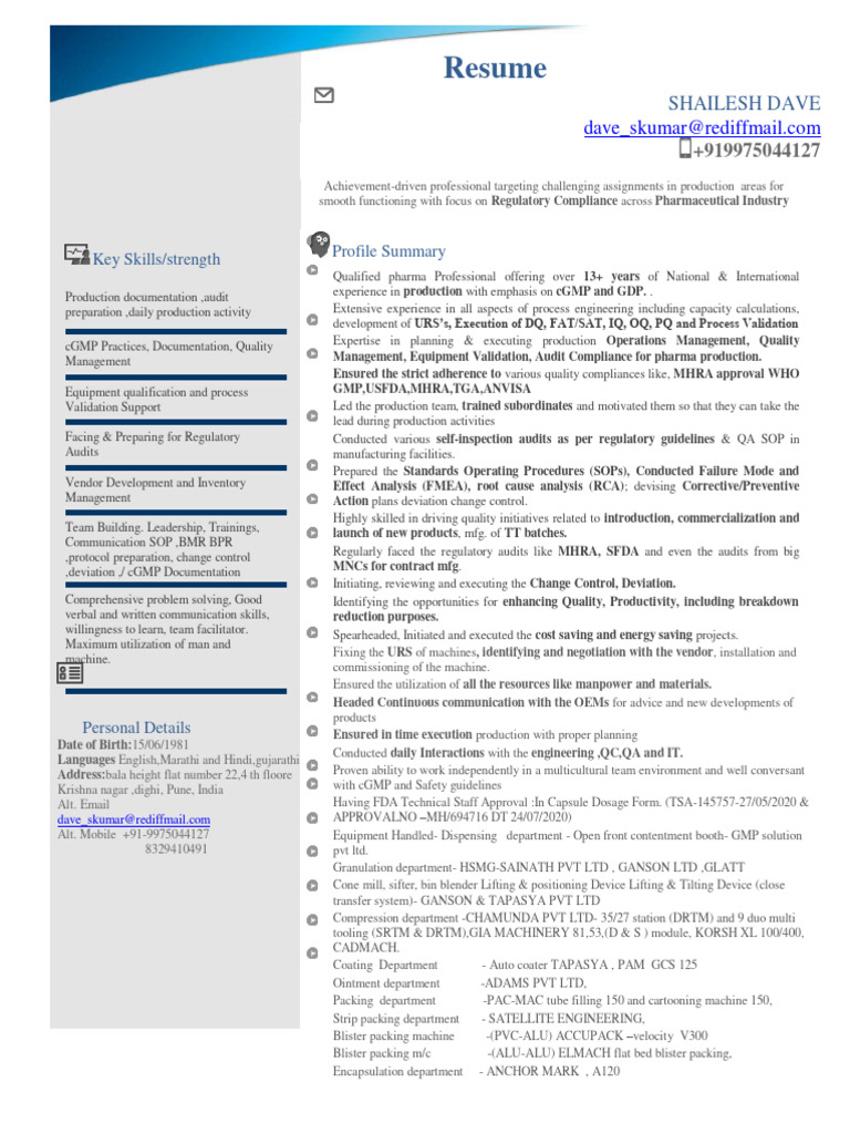 Shailesh CV 11.12.2022 | PDF | Verification And Validation ...