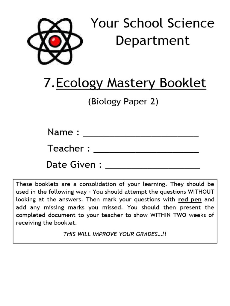 Ecology - Paper 2 TES | PDF