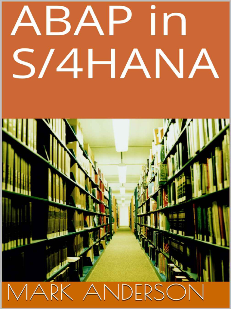Abap In S4hana Mark Anderson Pdf String Computer Science Variable Computer Science 