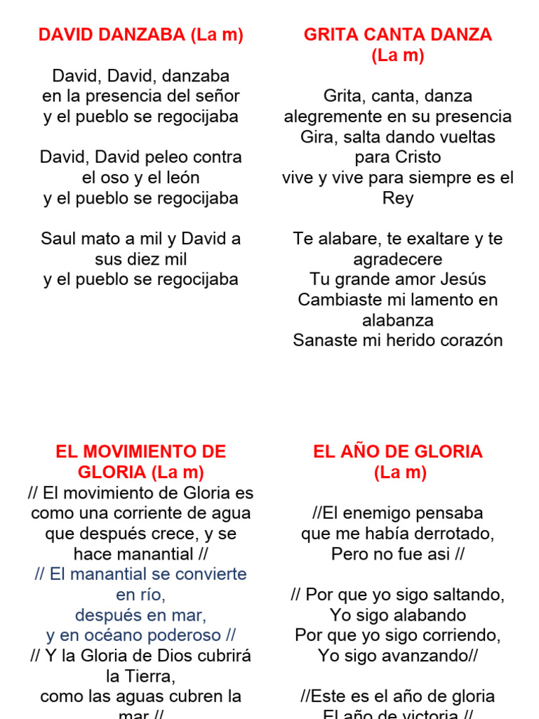 Letra Jubilo | PDF | David