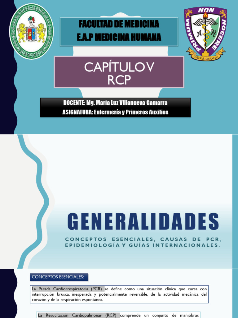 Capítulo V - Rcp... | PDF | Reanimación cardiopulmonar | Paro cardíaco
