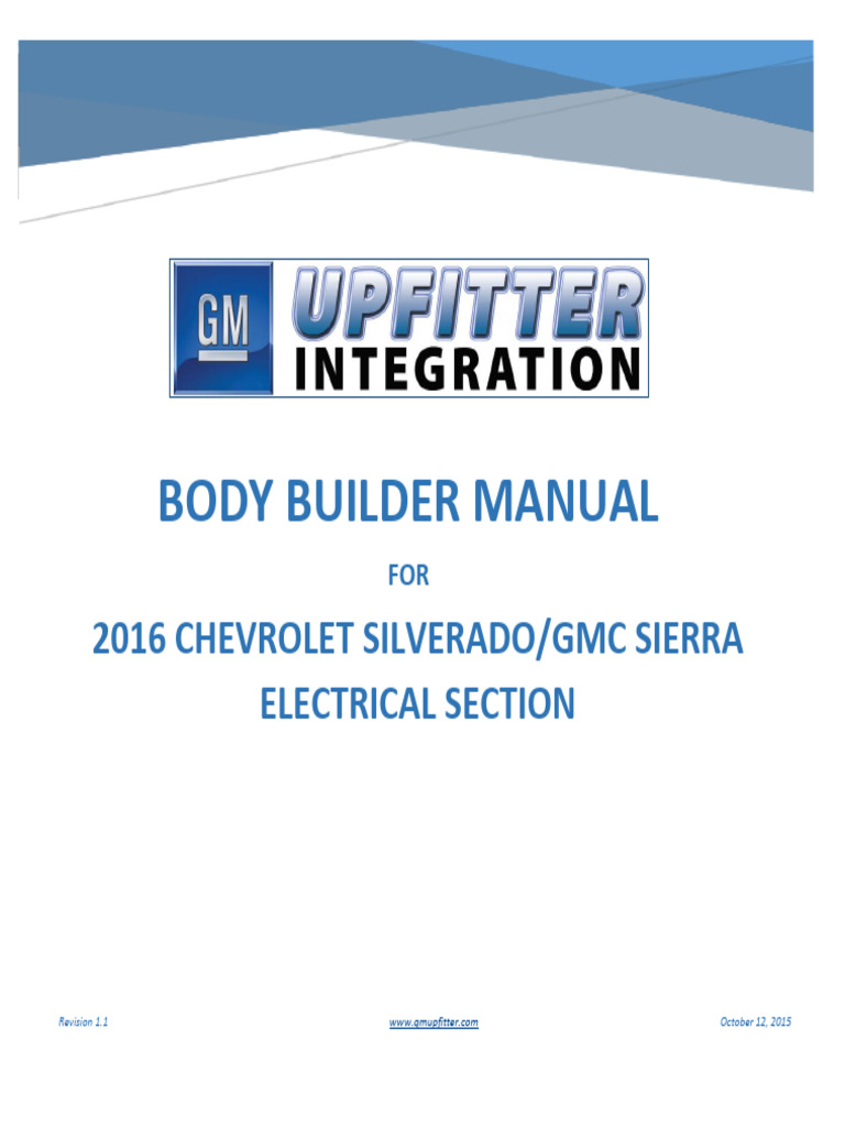 Sierra Silverado Electrical Body Builders Manual Service Manual 2016 en ...