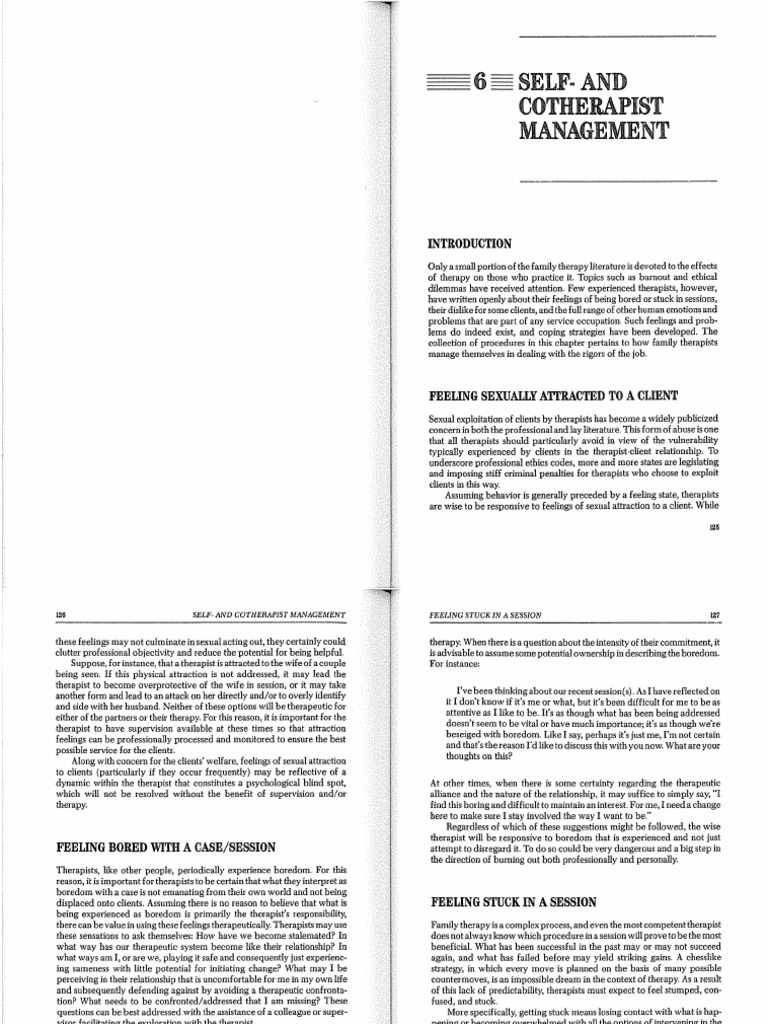 Brock Barnard (1999) Procedures Family Therapy Chap 6 | PDF