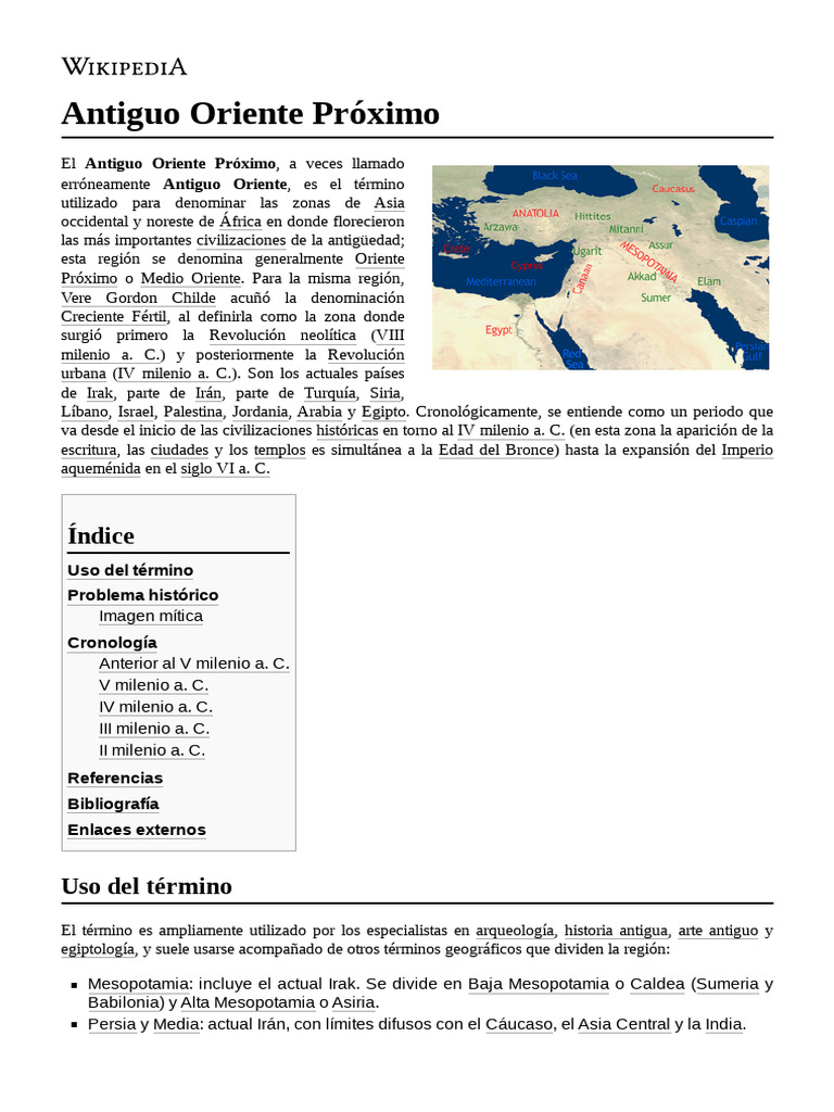 Antiguo Oriente Próximo | PDF | Antiguo Cercano Oriente | Edad de Hierro