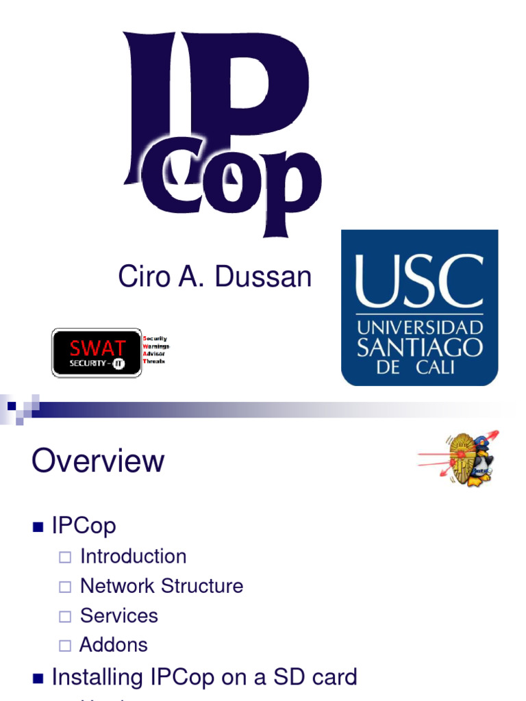 IPCop | PDF | Computer Network | Proxy Server