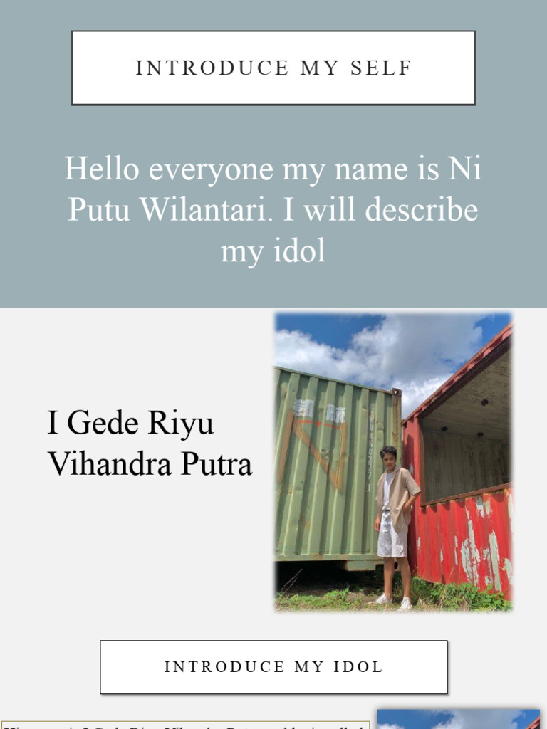 Introduce My Idol WILAN | PDF