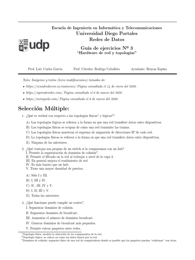 Guia N3 | Descargar gratis PDF | Red de computadoras | Conmutador de red