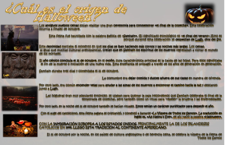 Origen Halloween Infografía | PDF