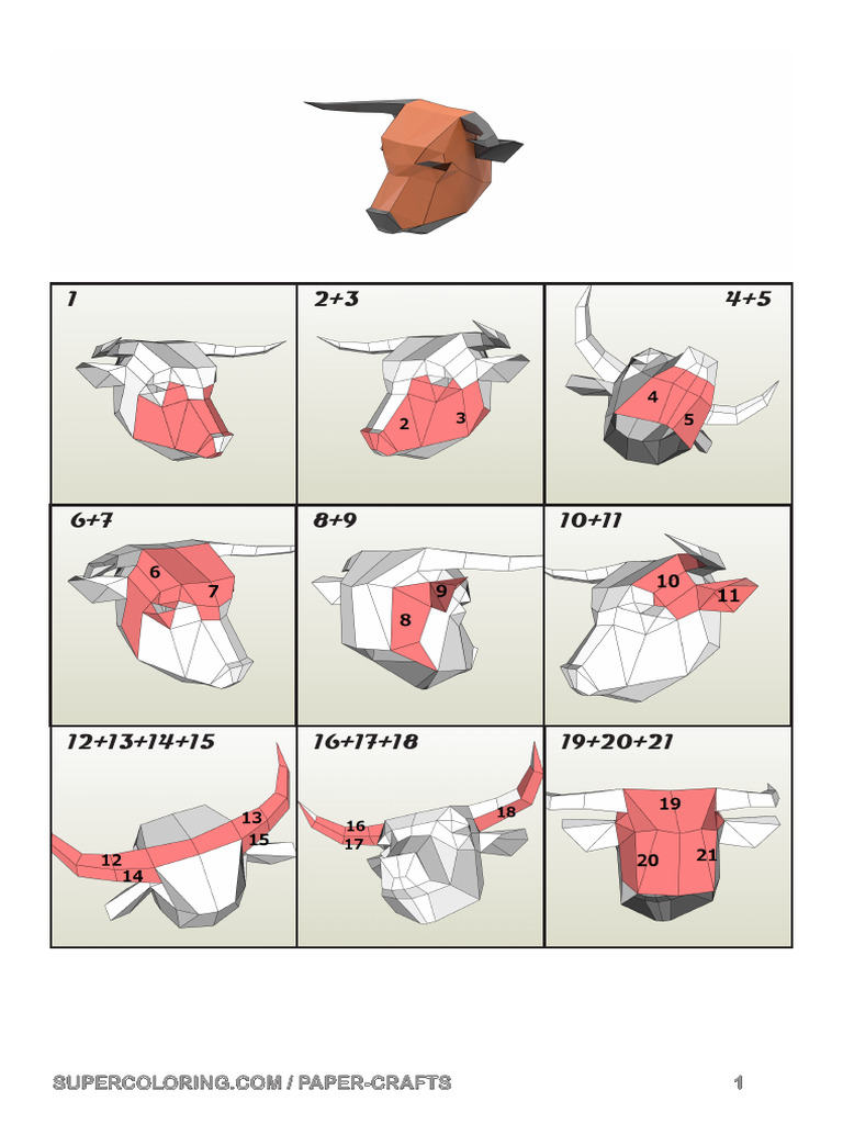 Bull Mask Paper Crafts | PDF | Business