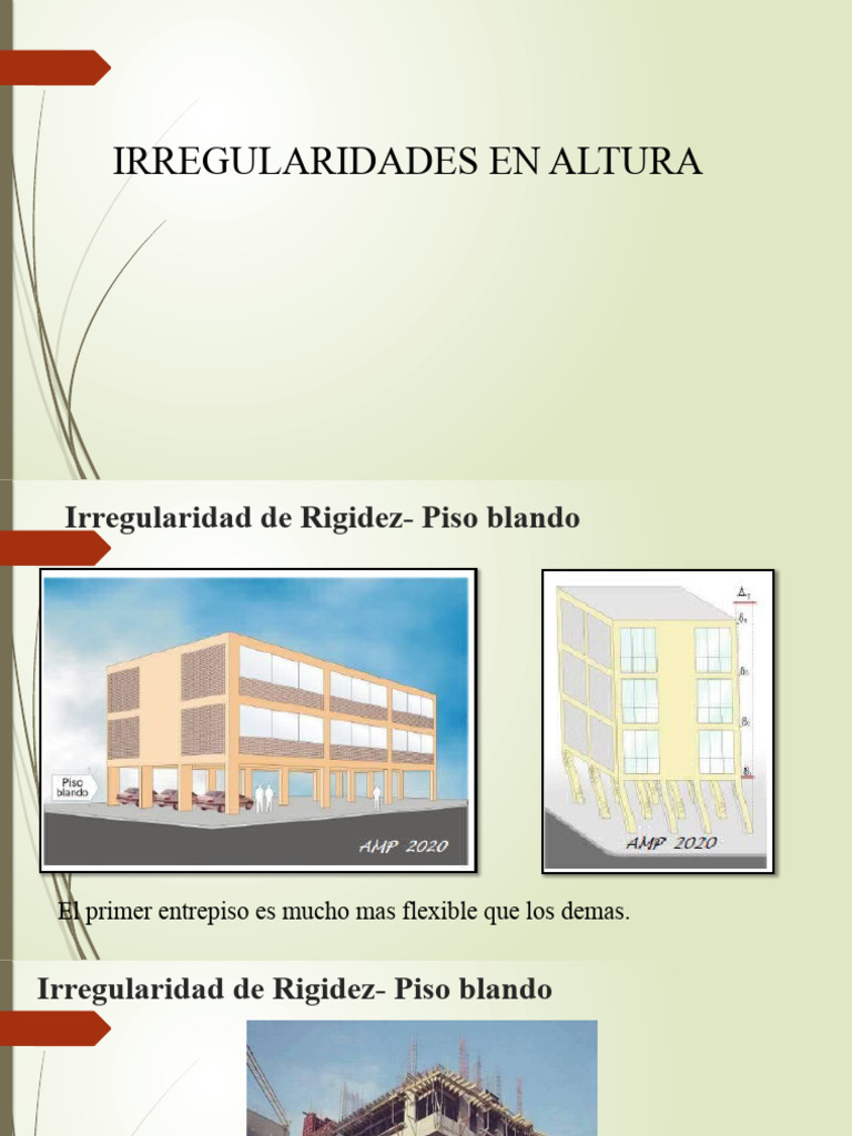 Irregularidades Estructurales en Altura | PDF | Rigidez | Ingeniería ...