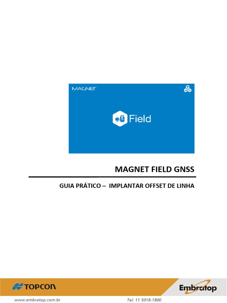 11 Guia Pratico Magnet Field GNSS Implantar Offset de Linha | PDF