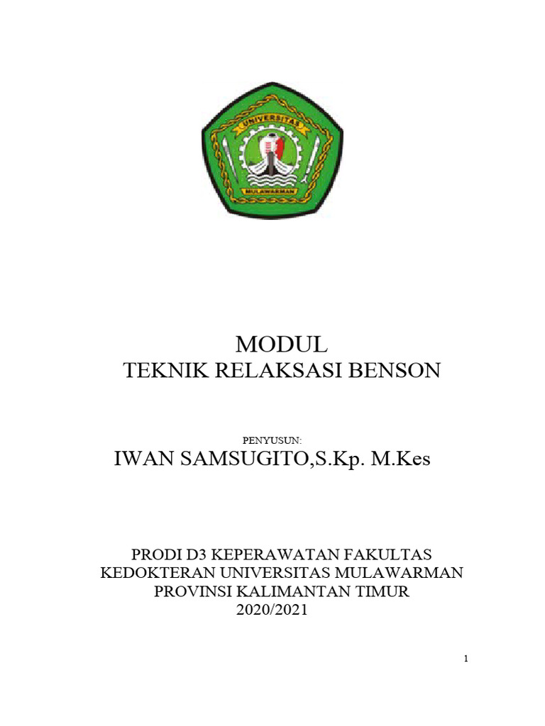 MODUL RELAKSASI BENSON Terbaru | PDF